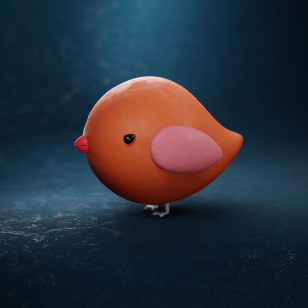 3D модель Clay Bird-1 - TurboSquid 2093299
