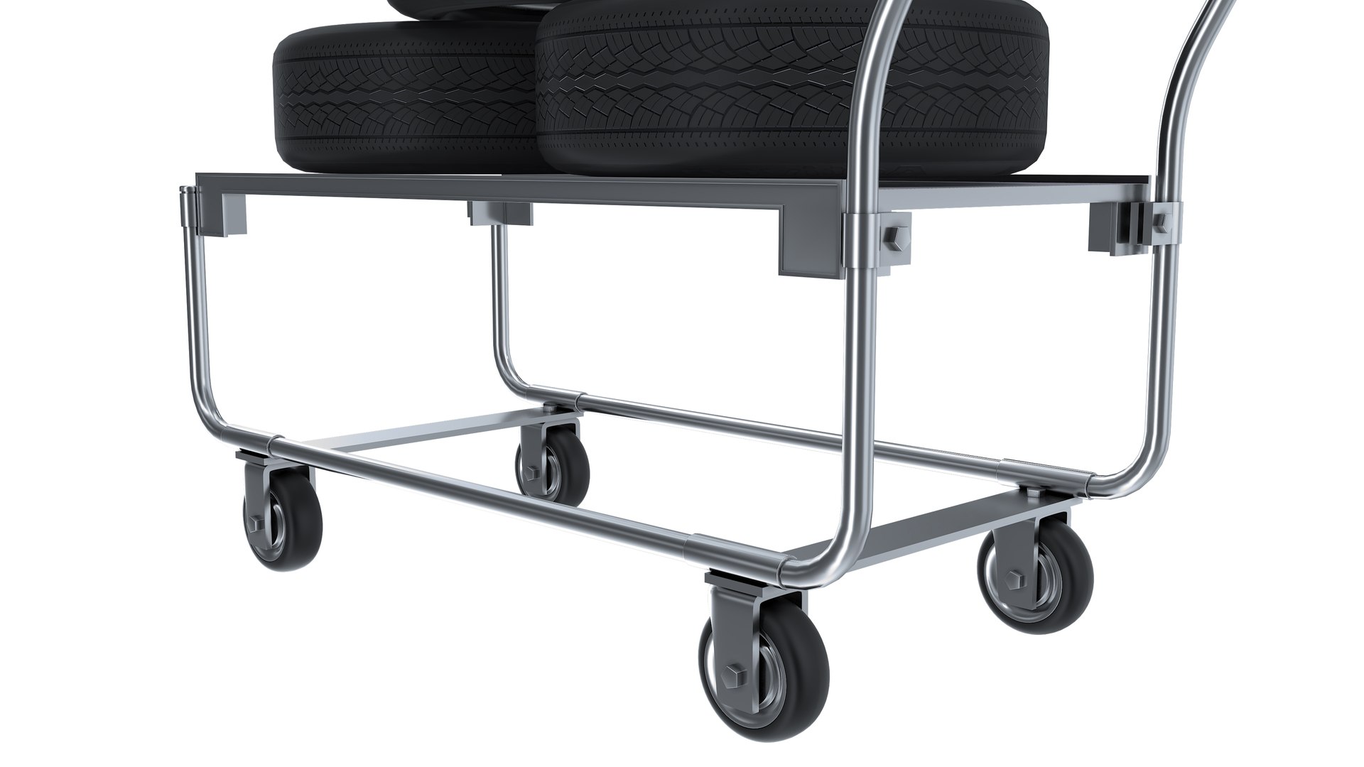 Dolly Cart With Wheels 3D - TurboSquid 2357332