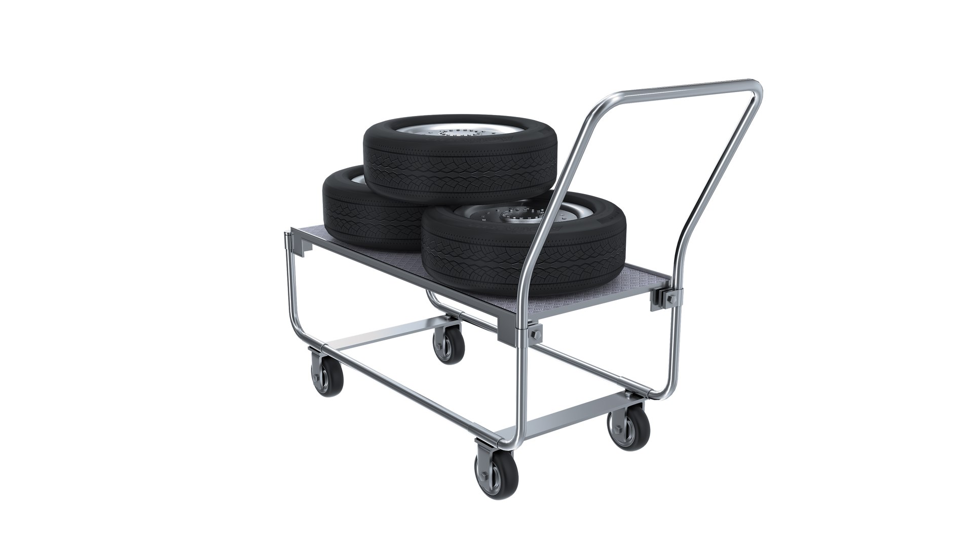 Dolly Cart With Wheels 3D - TurboSquid 2357332