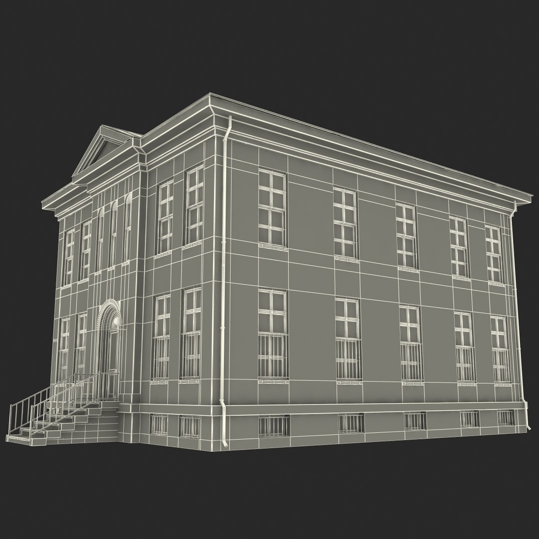 3d model police station building