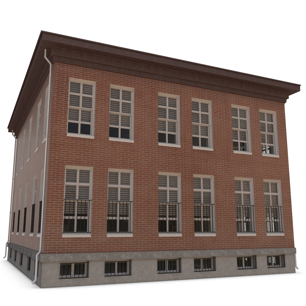 3d model police station building