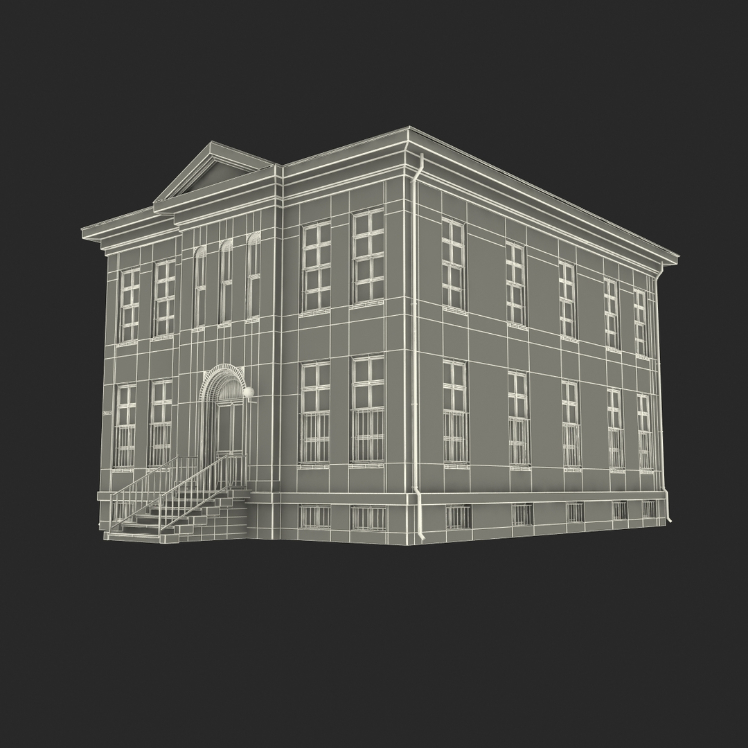 3d model police station building