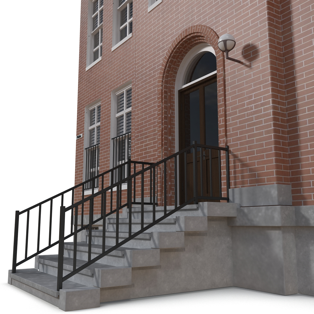 3d model police station building