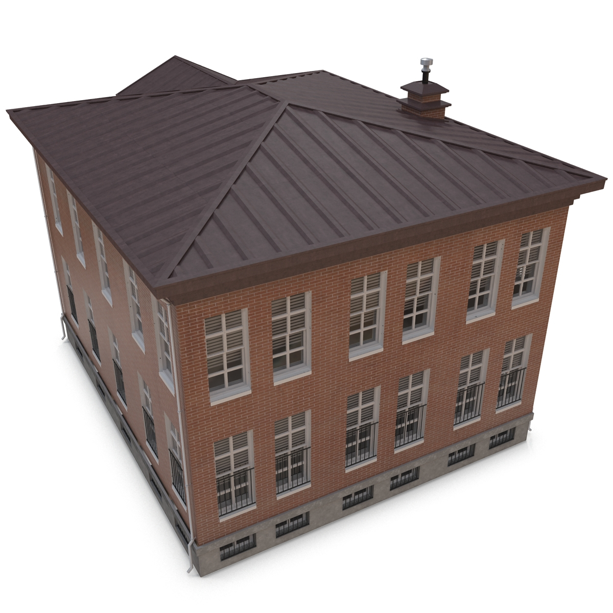 3d model police station building