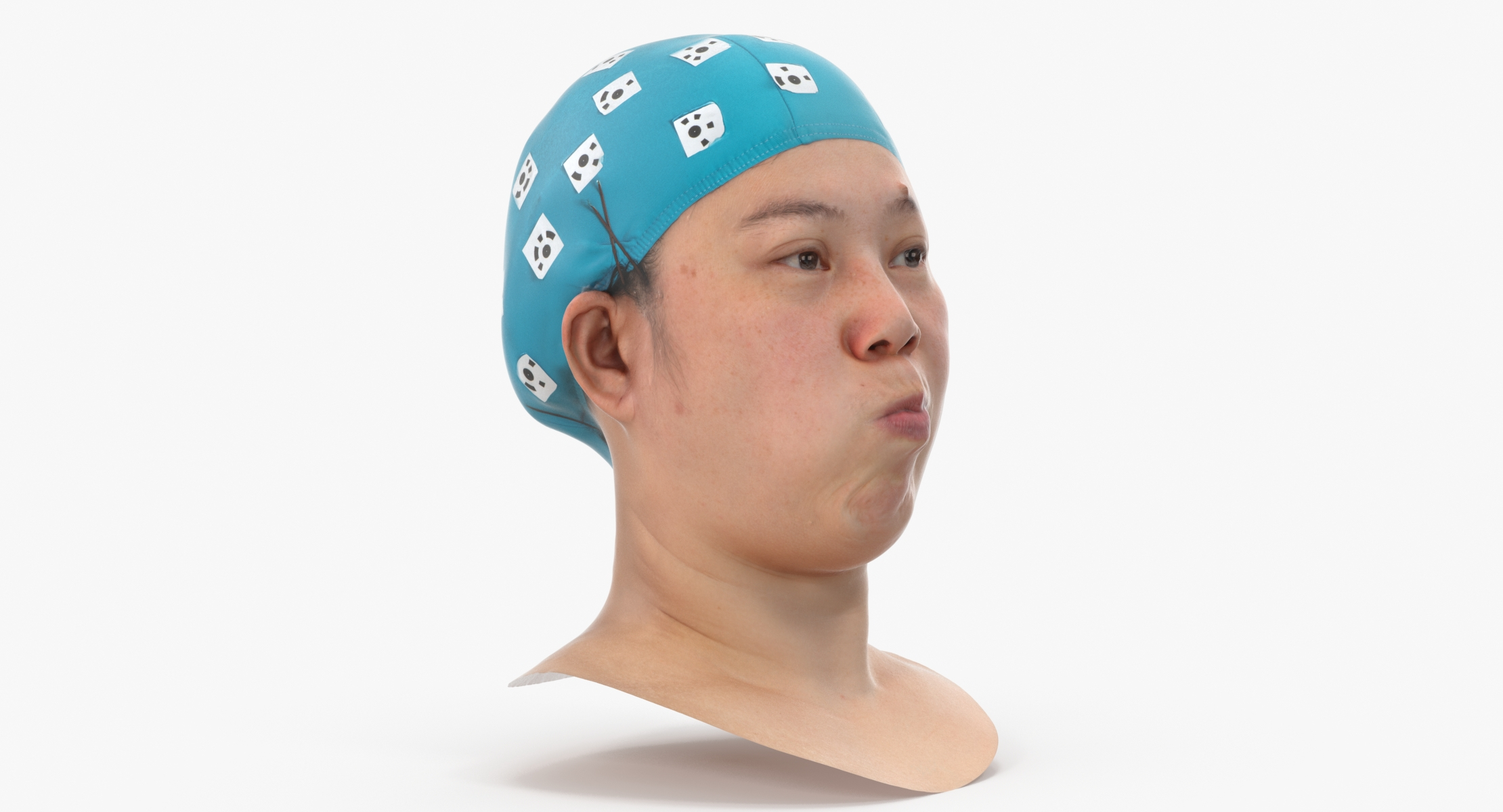 modelo 3d Mei Human Head Tongue Bulge Left AU36 Clean Scan - TurboSquid ...
