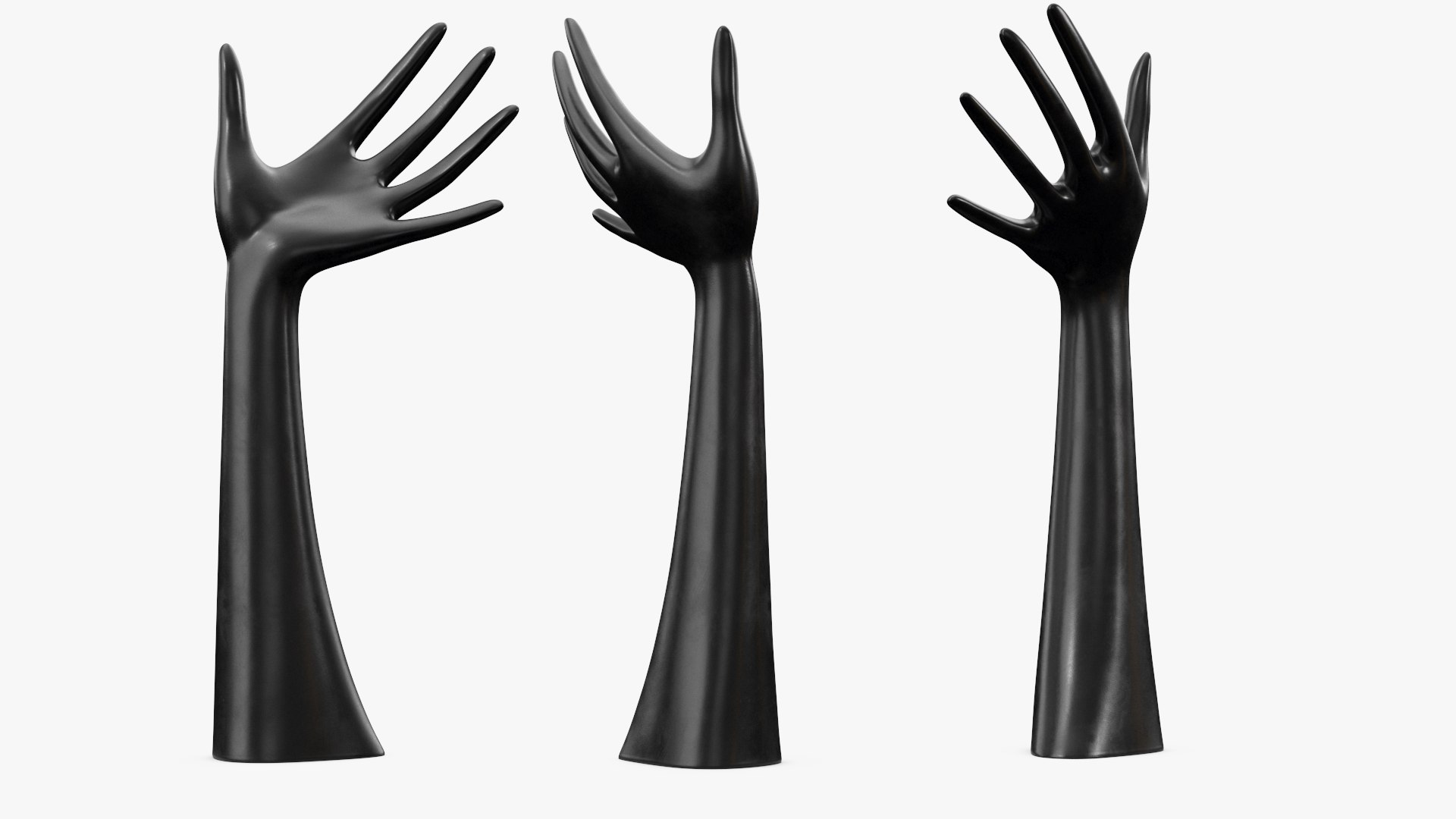 3D Hand Jewelry Stand Black - TurboSquid 2300600