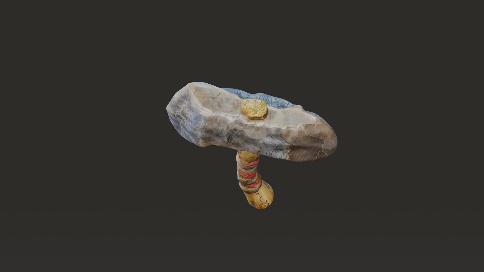 Stylized Stone Tomahawk 3D Model - TurboSquid 2190409