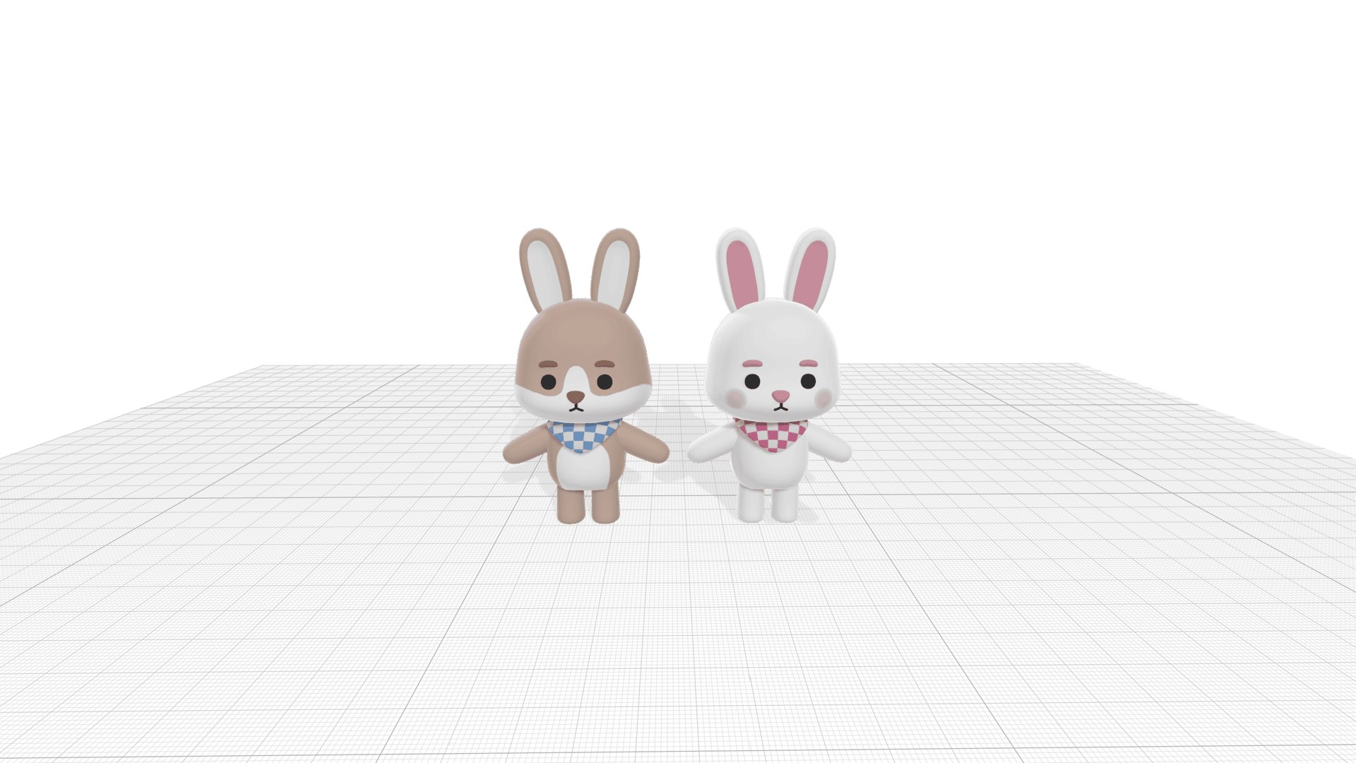 3D Cute Bunny Model - TurboSquid 2293598