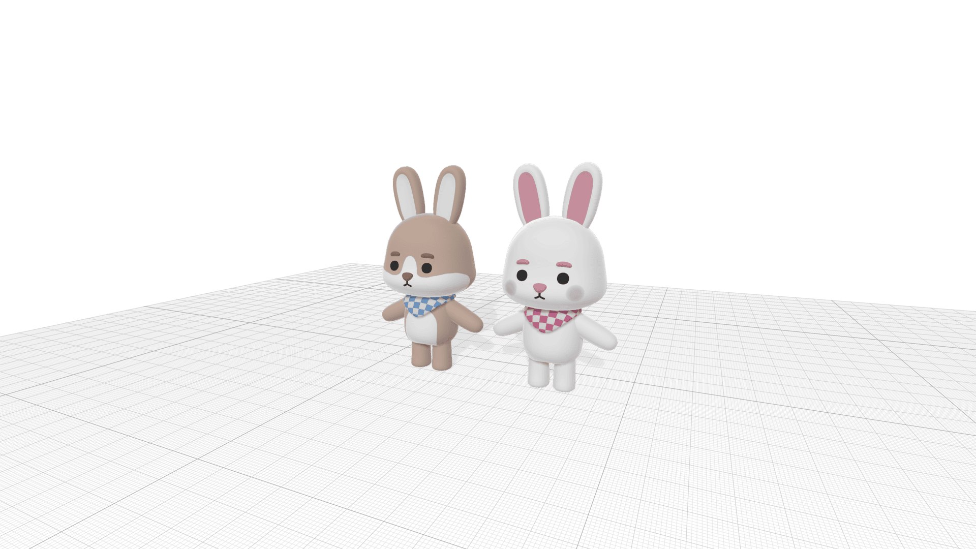 3D Cute Bunny Model - TurboSquid 2293598