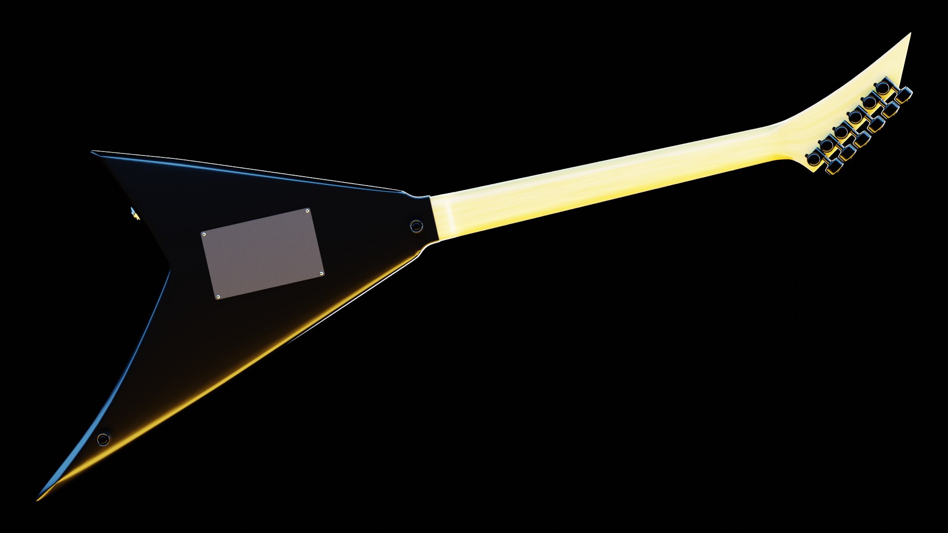 V Style Guitar 3D Model - TurboSquid 1840262