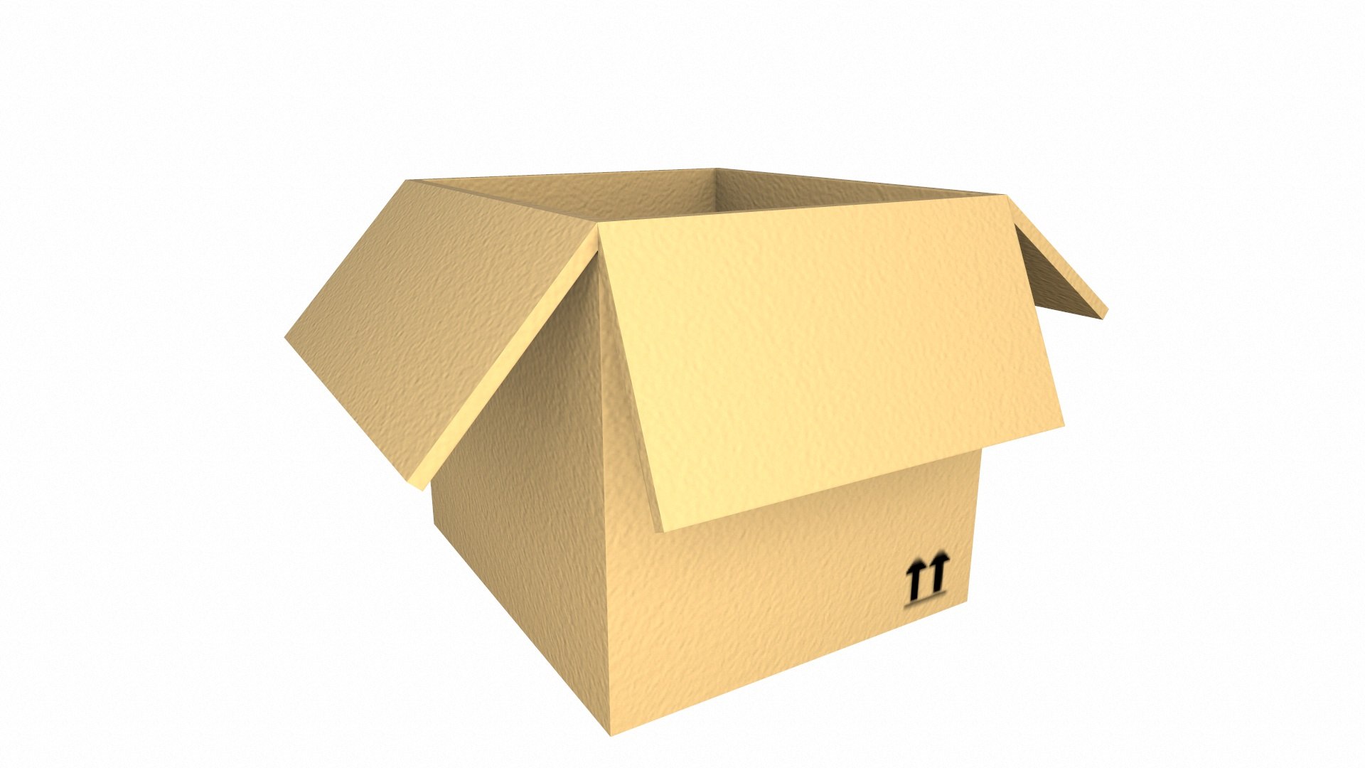 3D Cardboard Box Model - TurboSquid 2331724