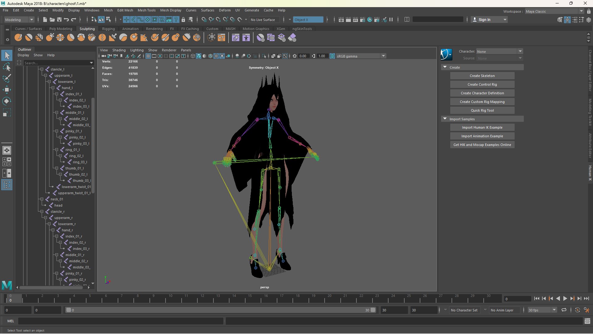 Ghost Lady 3D Model - TurboSquid 2118723