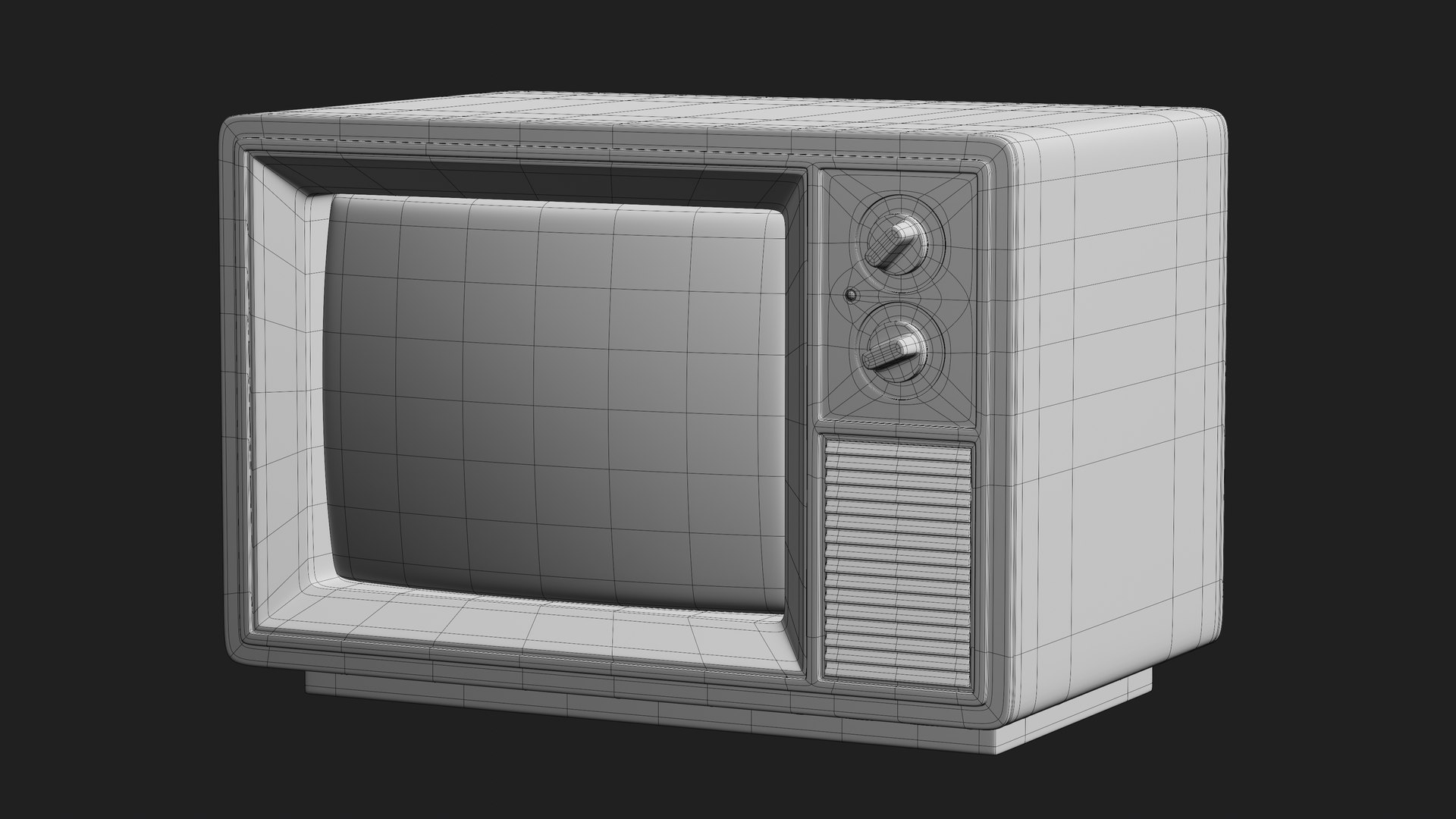 Retro CRT Television1 Model - TurboSquid 2394638