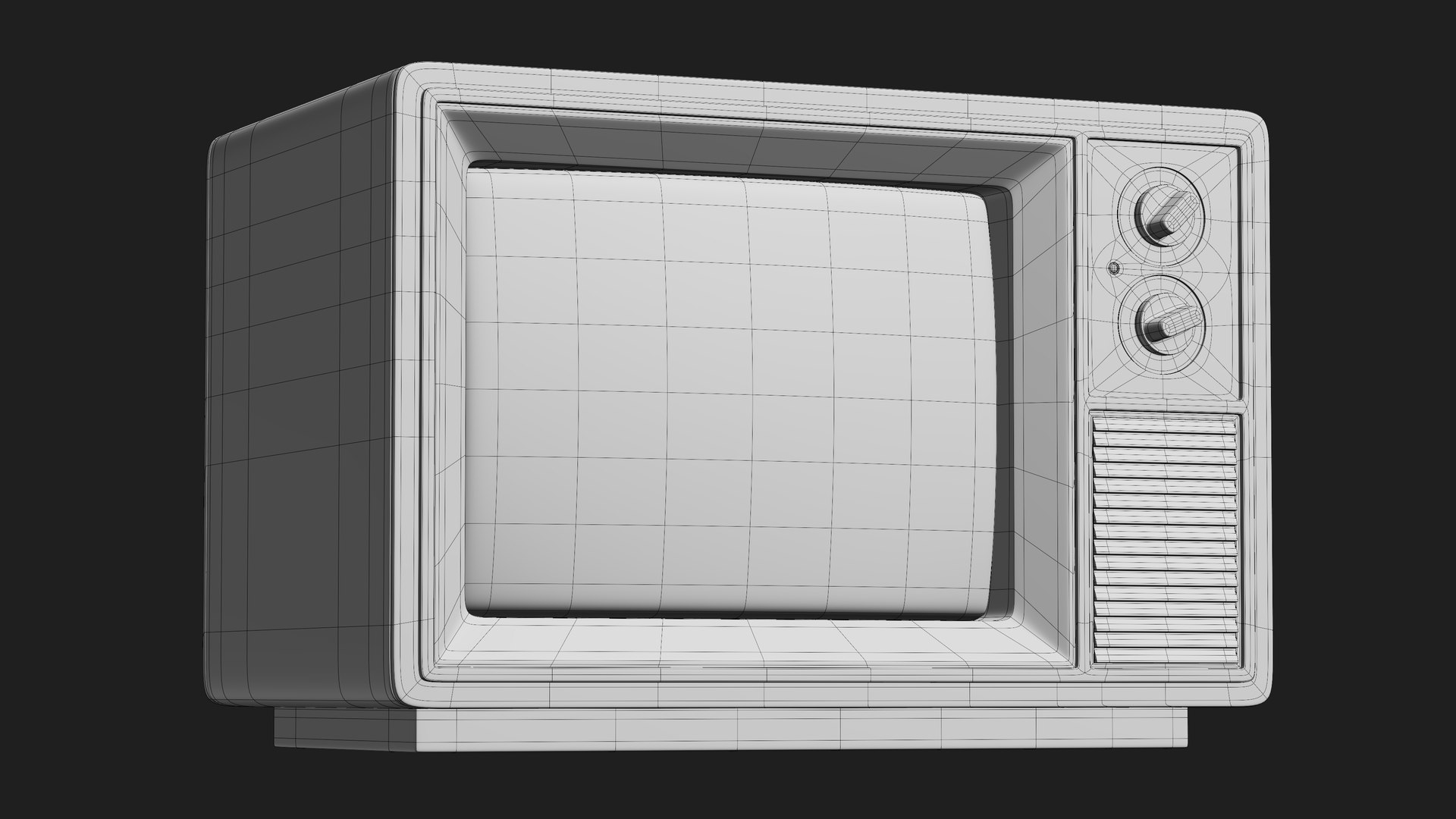Retro CRT Television1 Model - TurboSquid 2394638