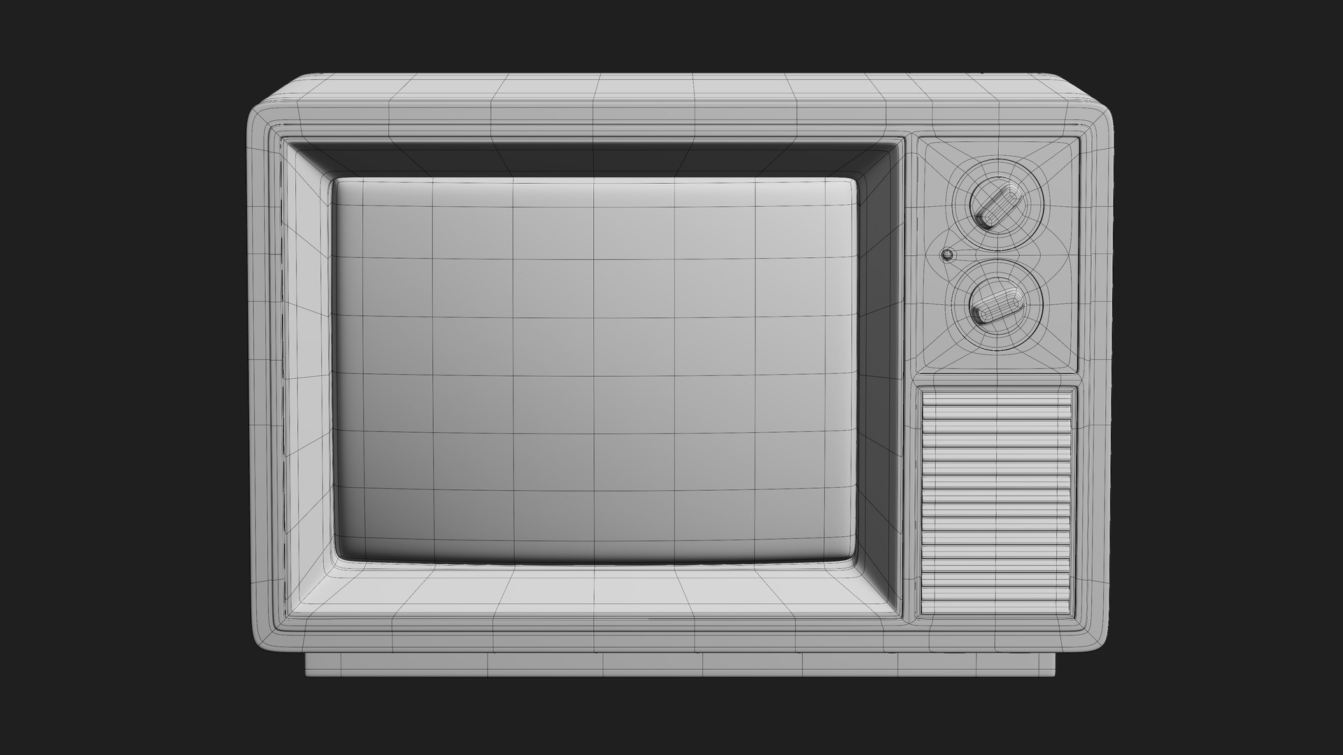 Retro CRT Television1 Model - TurboSquid 2394638