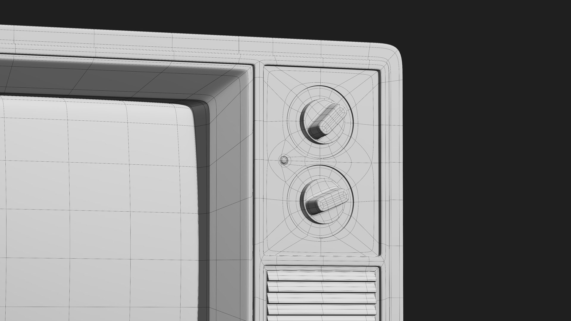 Retro CRT Television1 Model - TurboSquid 2394638