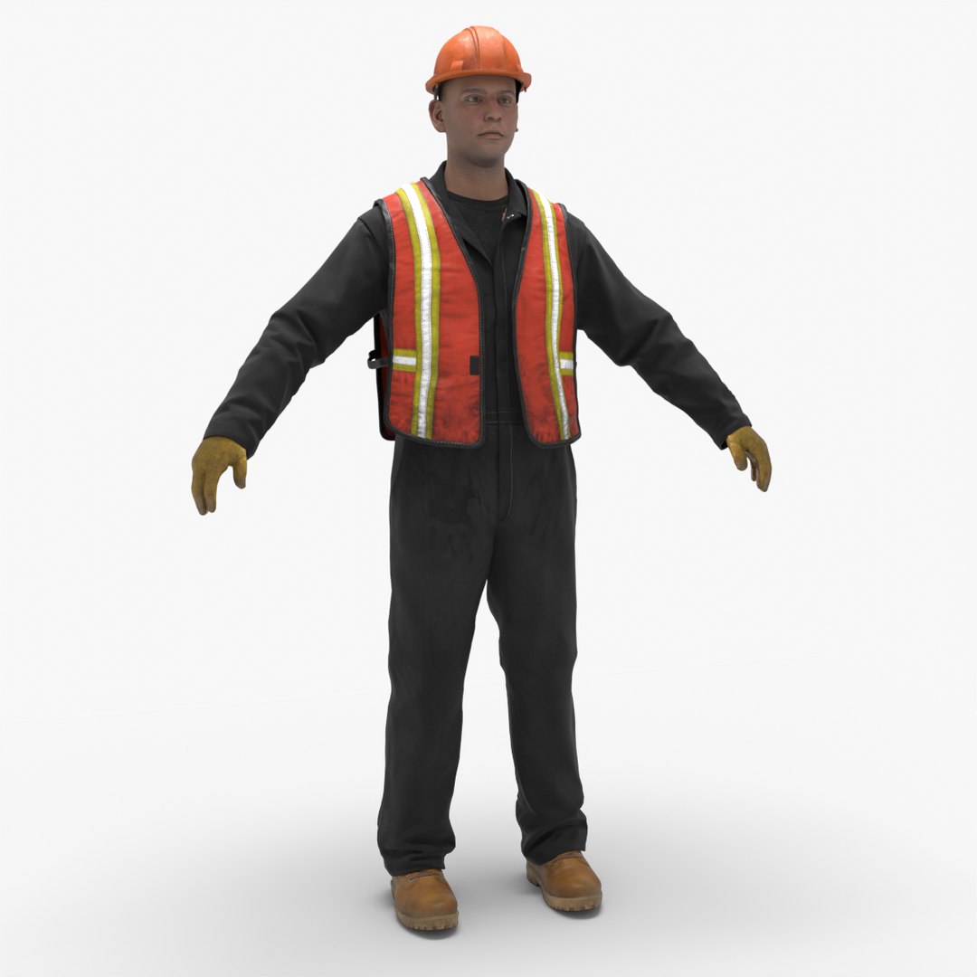 Construction Worker Model - TurboSquid 2229130