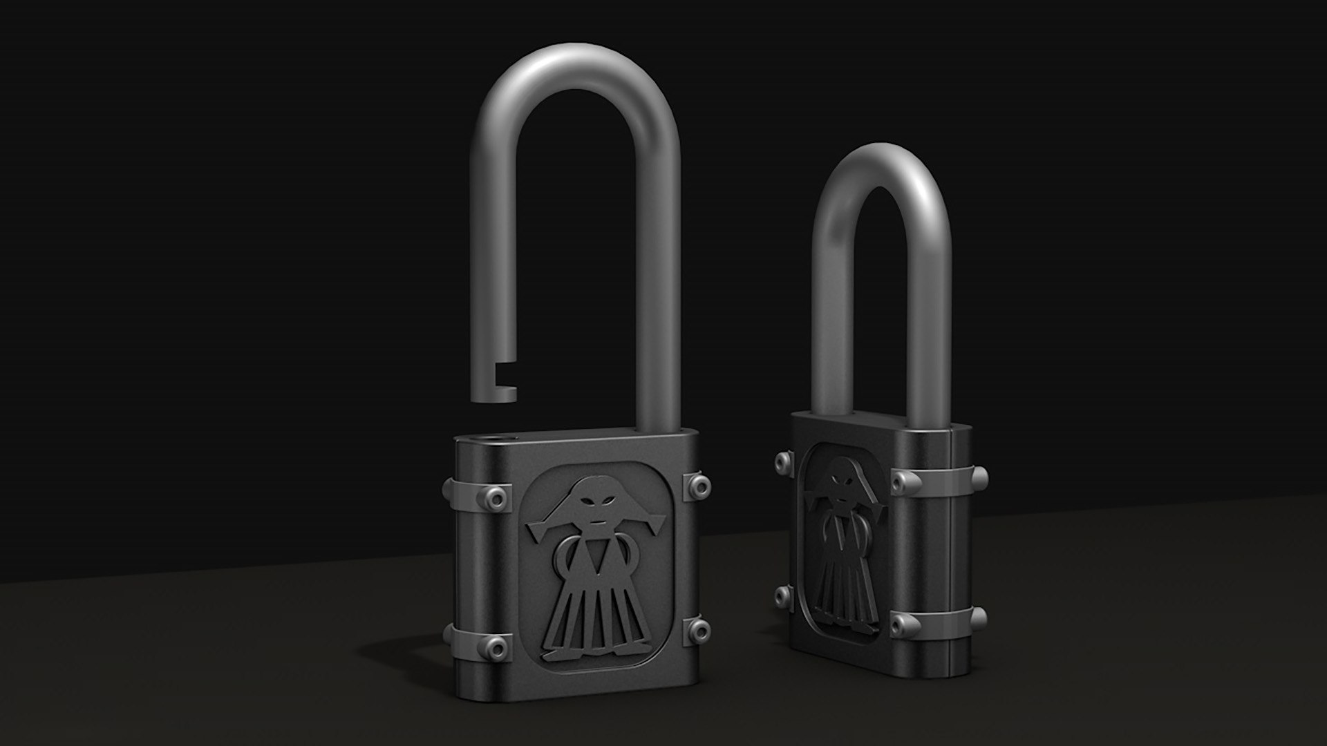 3D Model Small Locks With A Key - TurboSquid 2313216