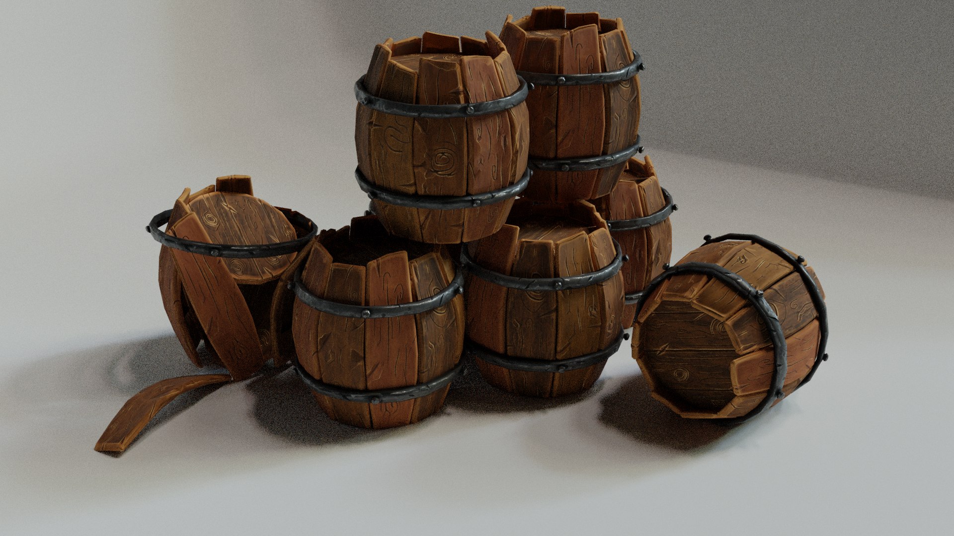 Barrel Stylized 3D Model - TurboSquid 1727111