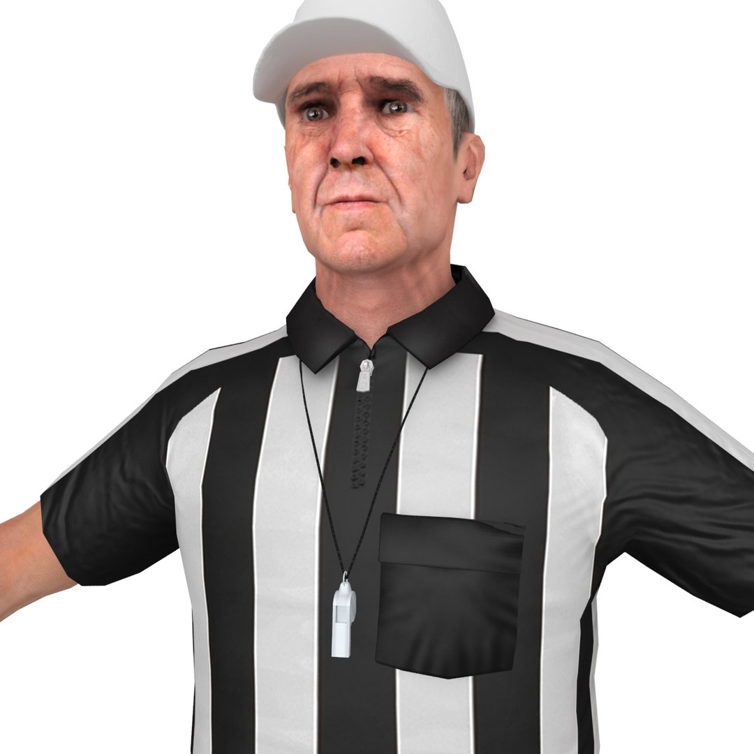 Football Referee 1 3D Model - TurboSquid 1299879