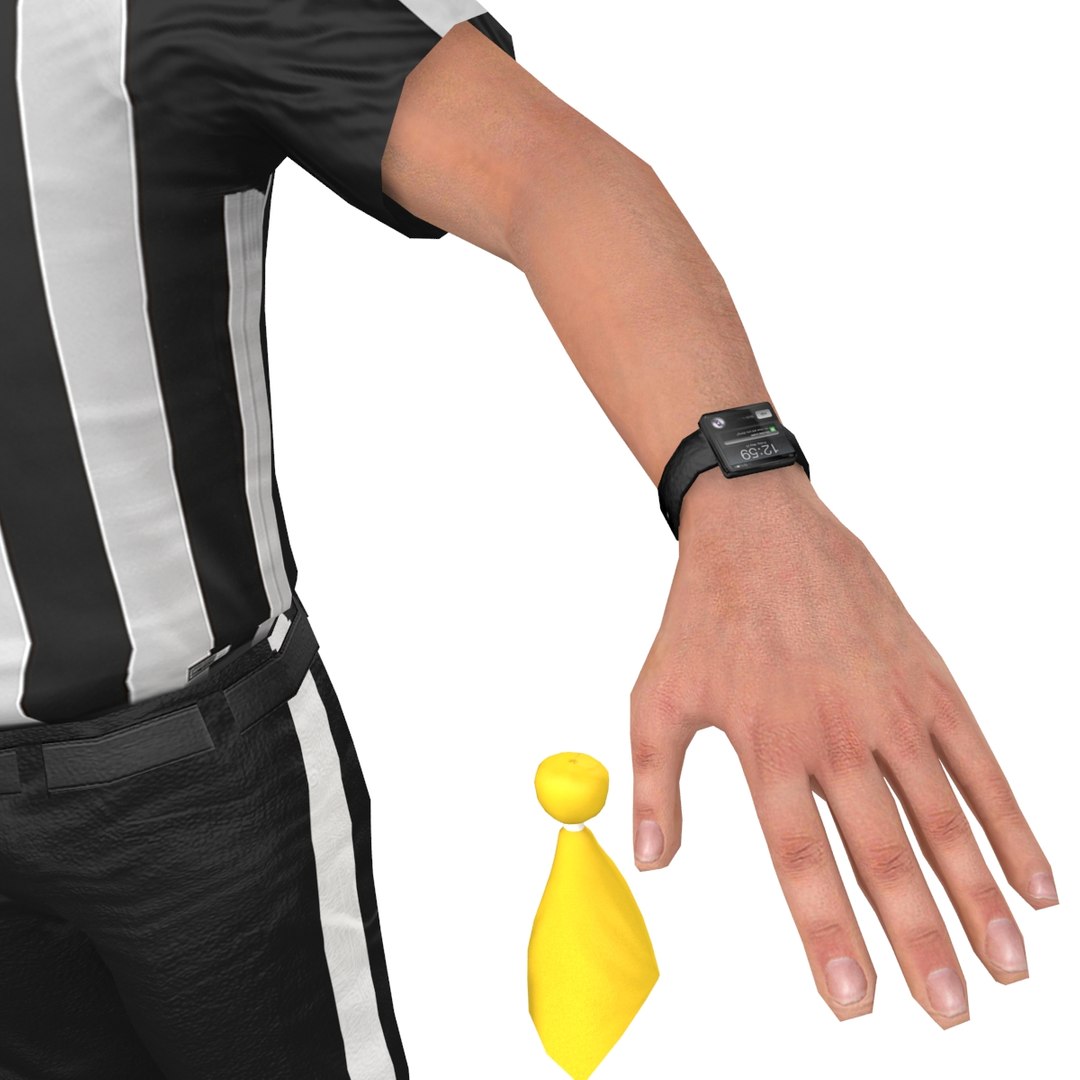 Football Referee 1 3D Model - TurboSquid 1299879