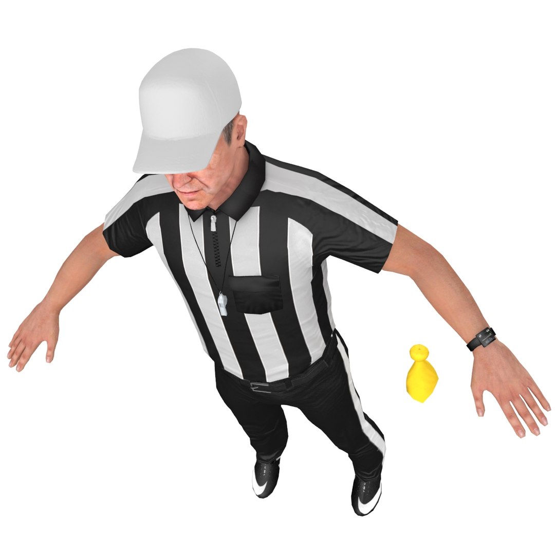 Football Referee 1 3D Model - TurboSquid 1299879