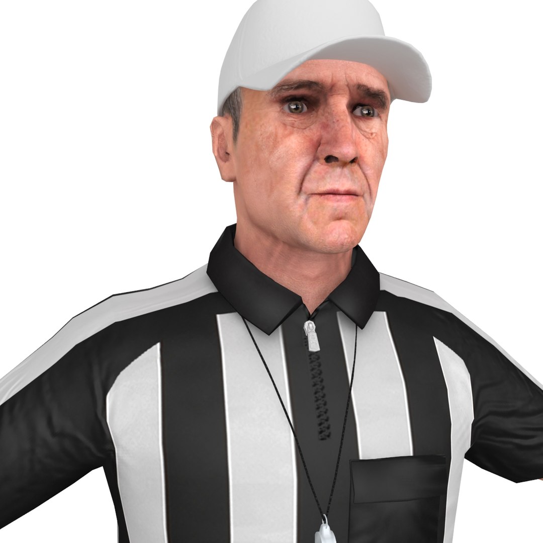 Football Referee 1 3D Model - TurboSquid 1299879