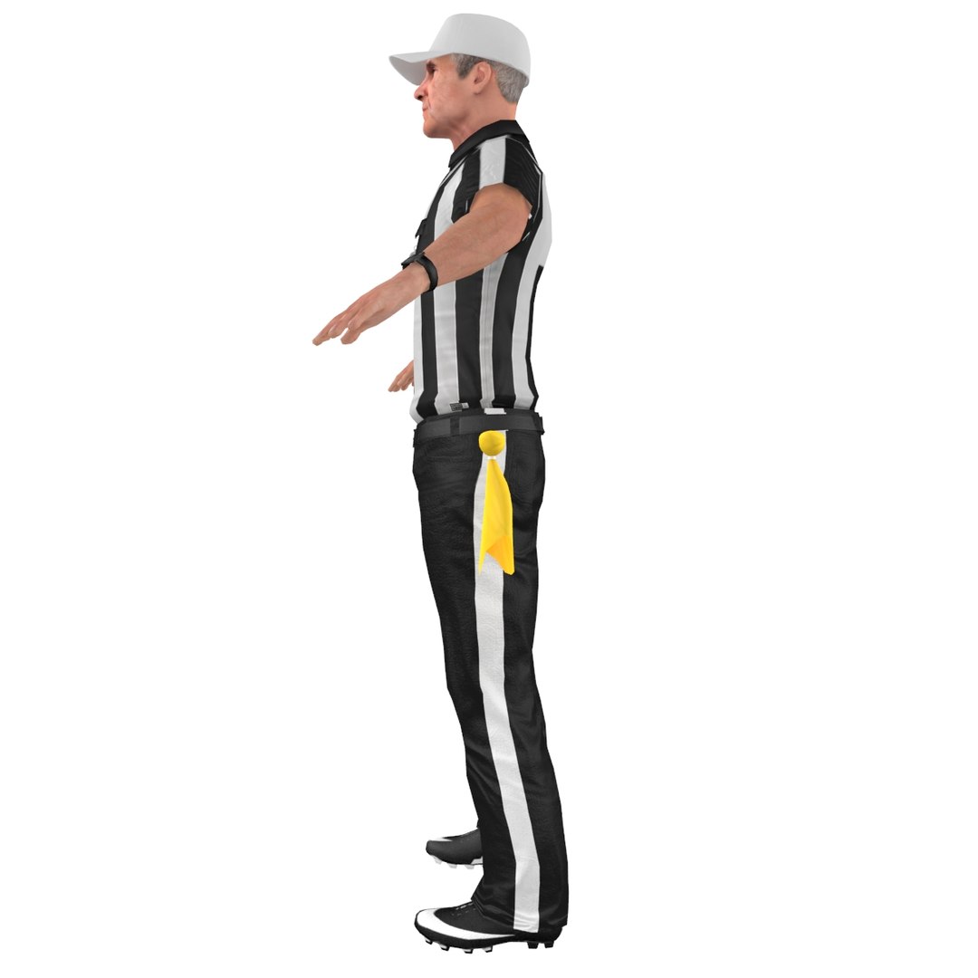 Football Referee 1 3D Model - TurboSquid 1299879