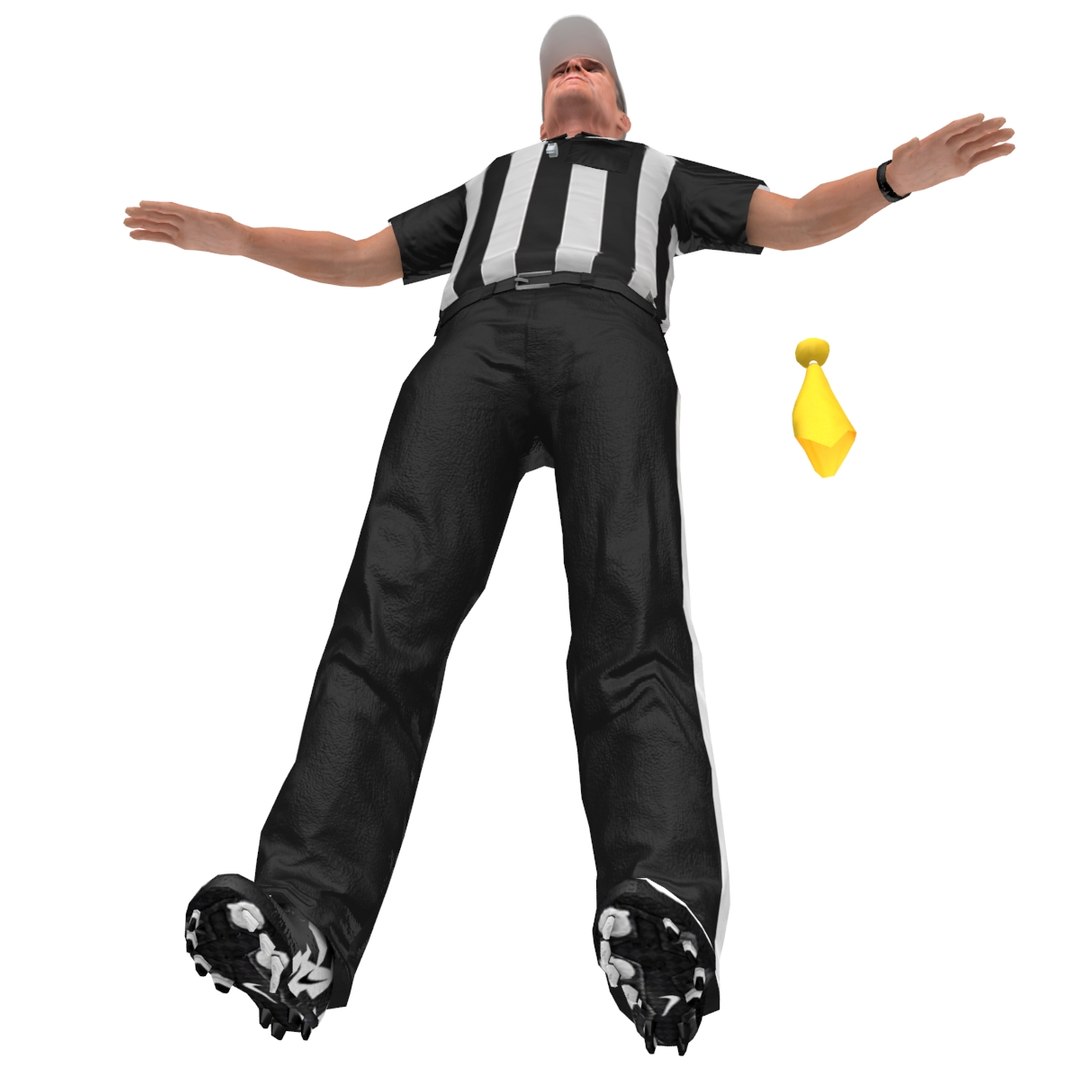 Football Referee 1 3D Model - TurboSquid 1299879