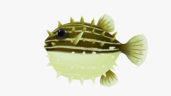 animated pufferfish3Dモデル - TurboSquid 1940423