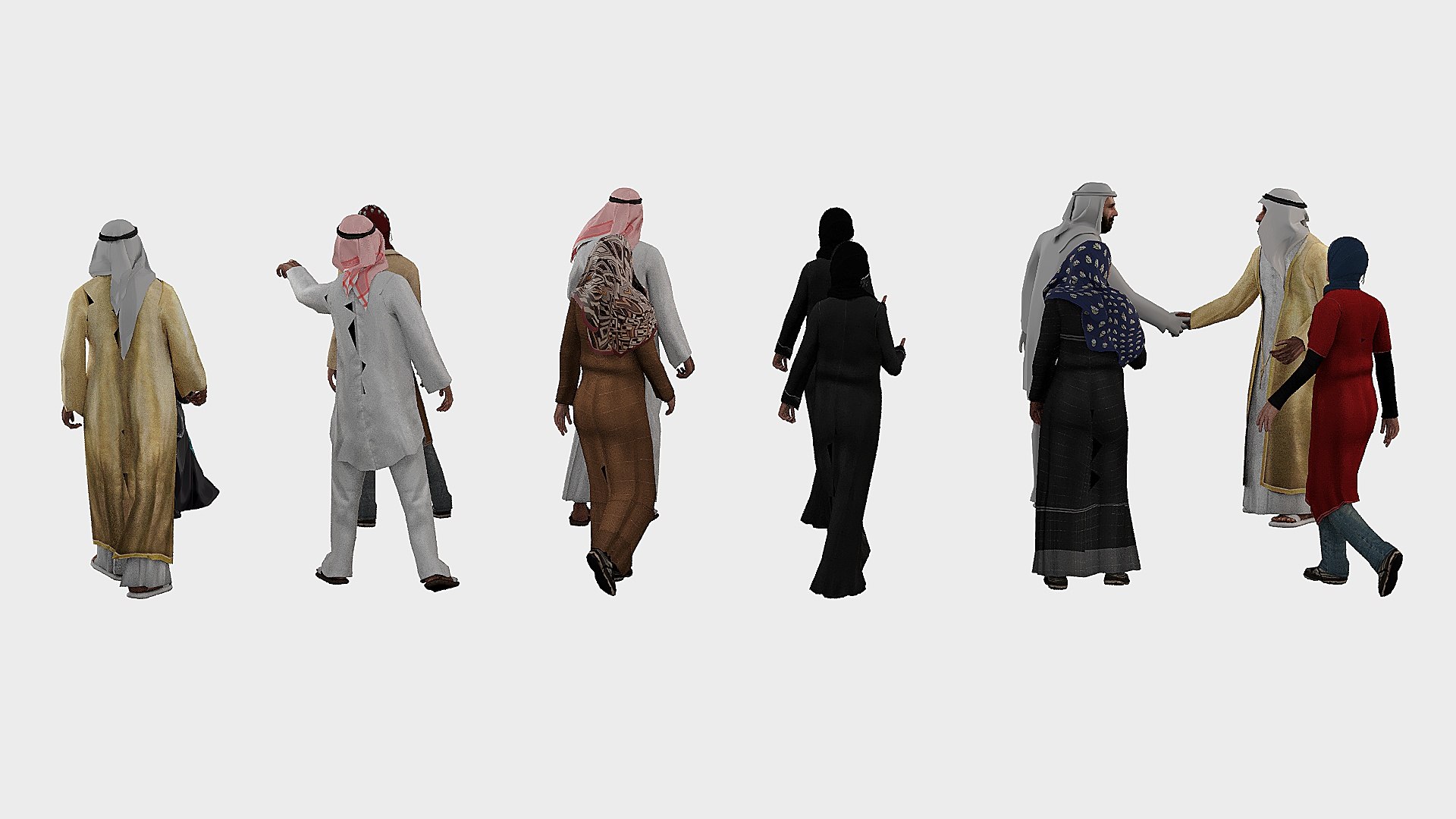 A Collection Of Arab People 3D Model - TurboSquid 2415698