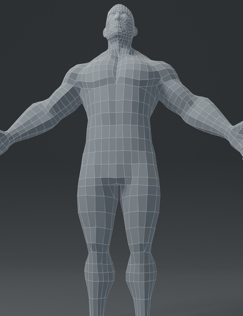 3D Male Body Base Mesh Model - TurboSquid 1520650