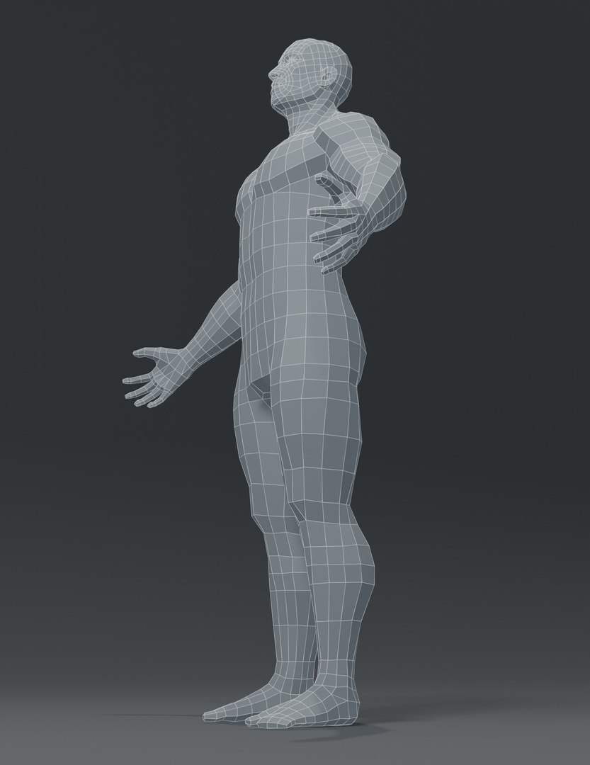 3D Male Body Base Mesh Model - TurboSquid 1520650