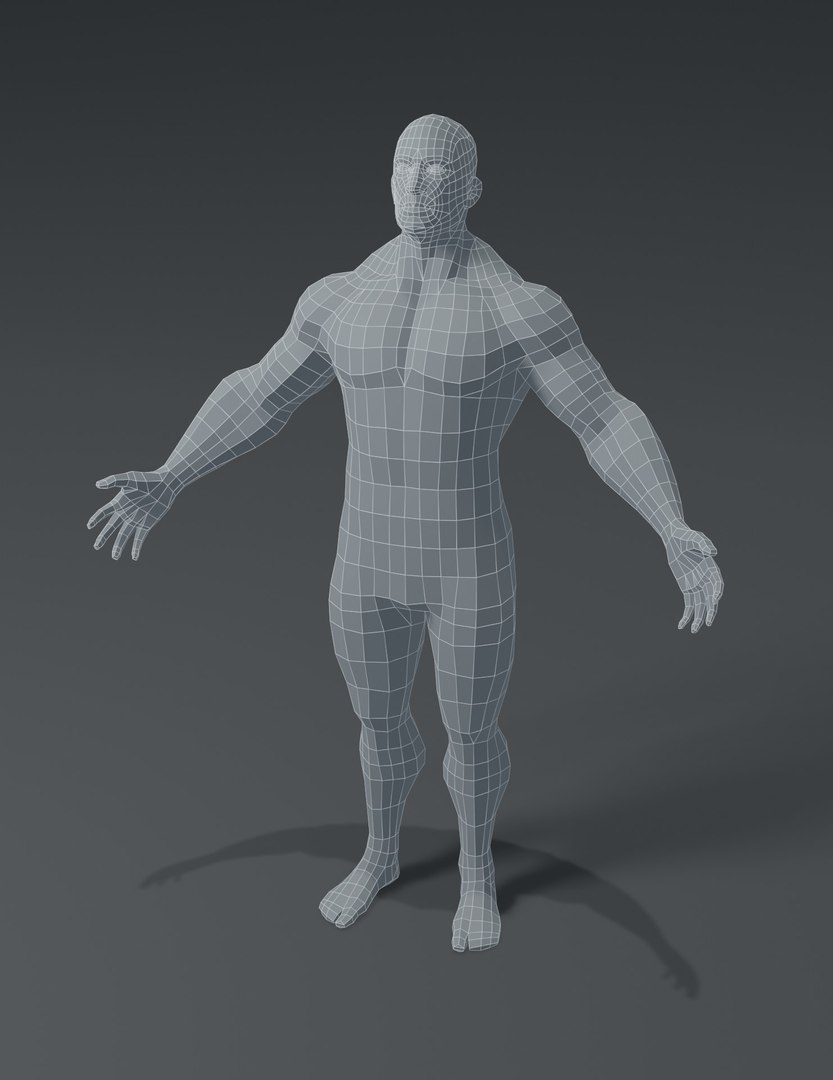 3D Male Body Base Mesh Model - TurboSquid 1520650
