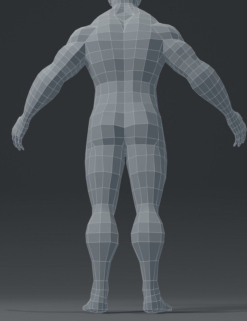 3D Male Body Base Mesh Model - TurboSquid 1520650