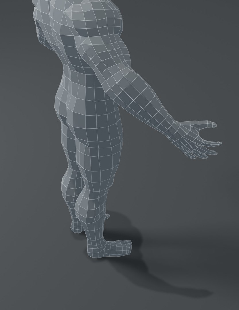 3D Male Body Base Mesh Model - TurboSquid 1520650