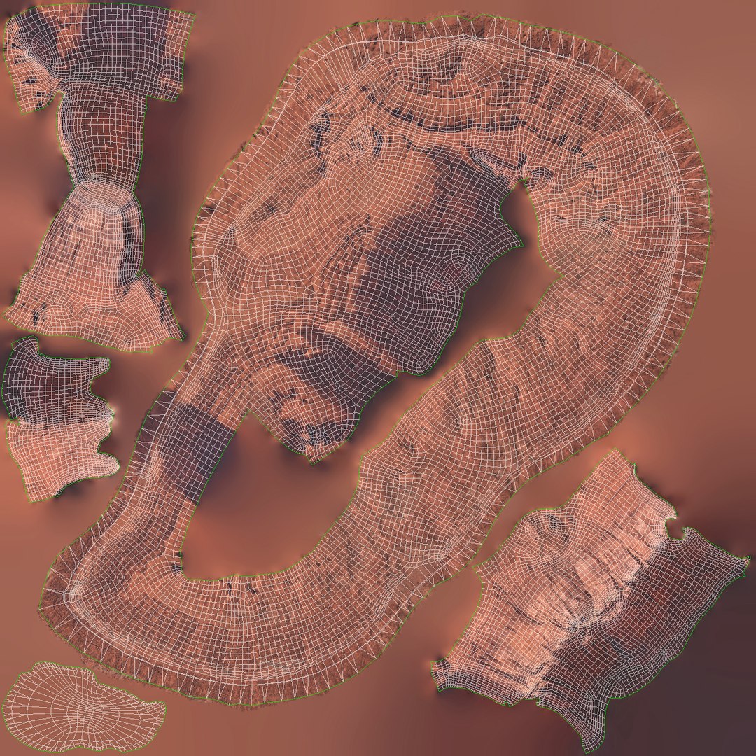 Sandstone butte pack 2 3D model - TurboSquid 1408401