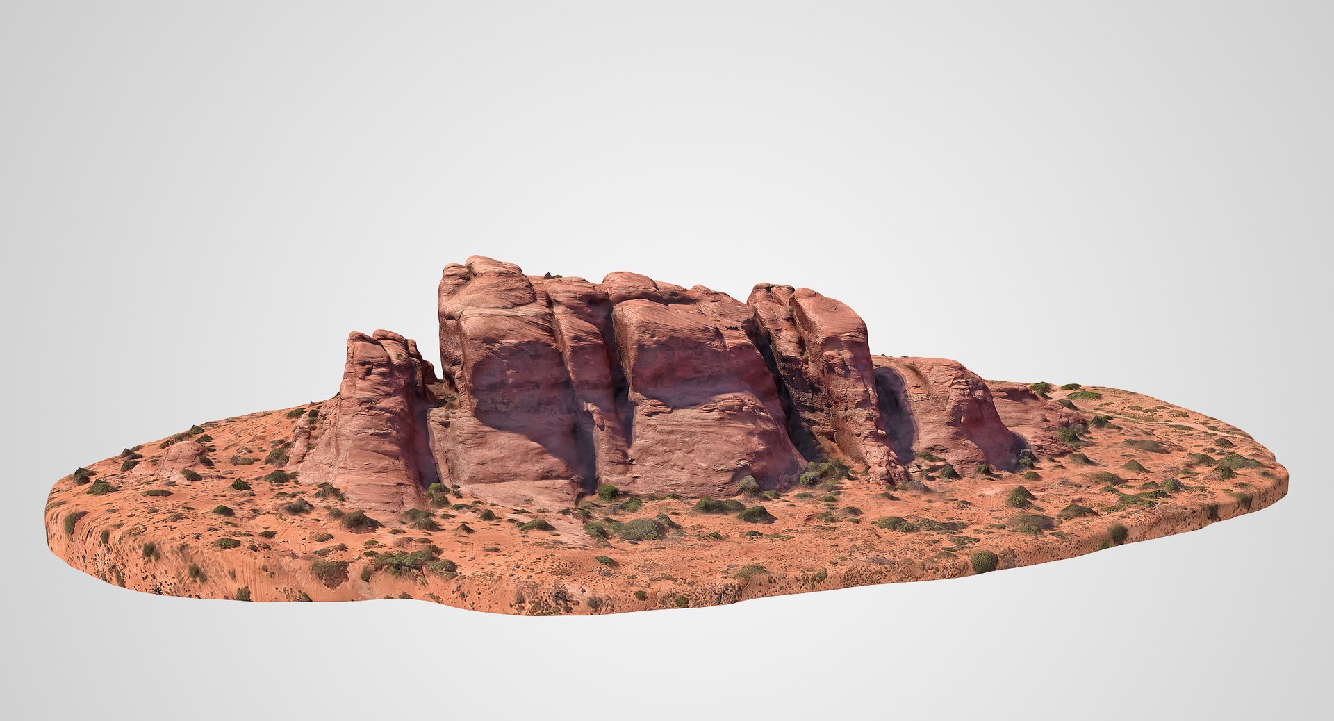 Sandstone butte pack 2 3D model - TurboSquid 1408401