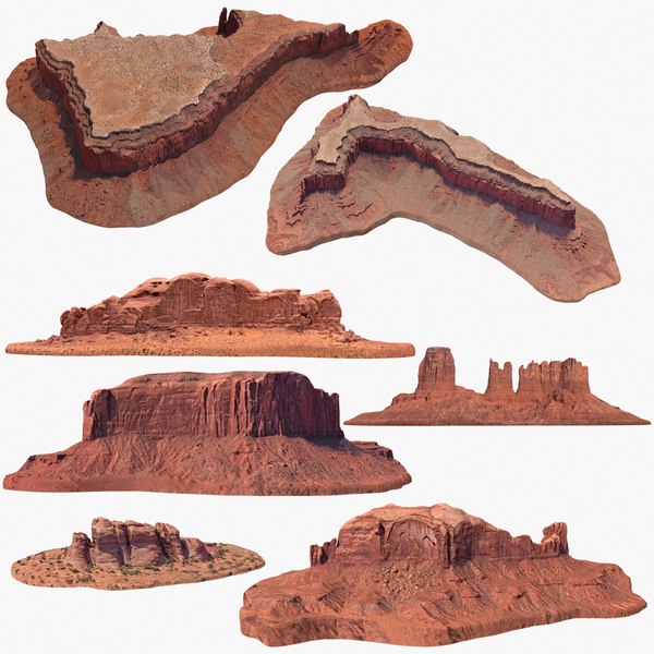 sandstone formation 3d model