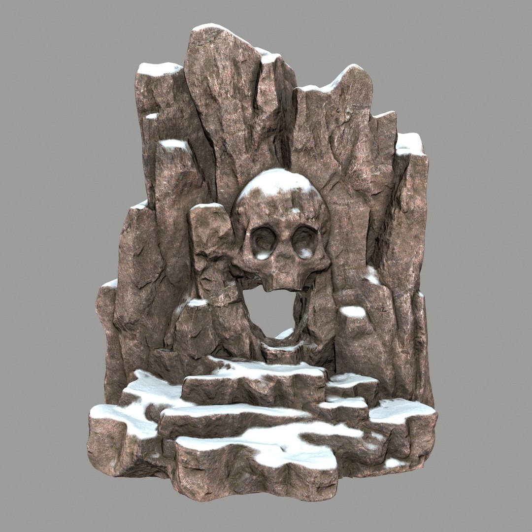 3D Skull Cave Model - TurboSquid 1345321