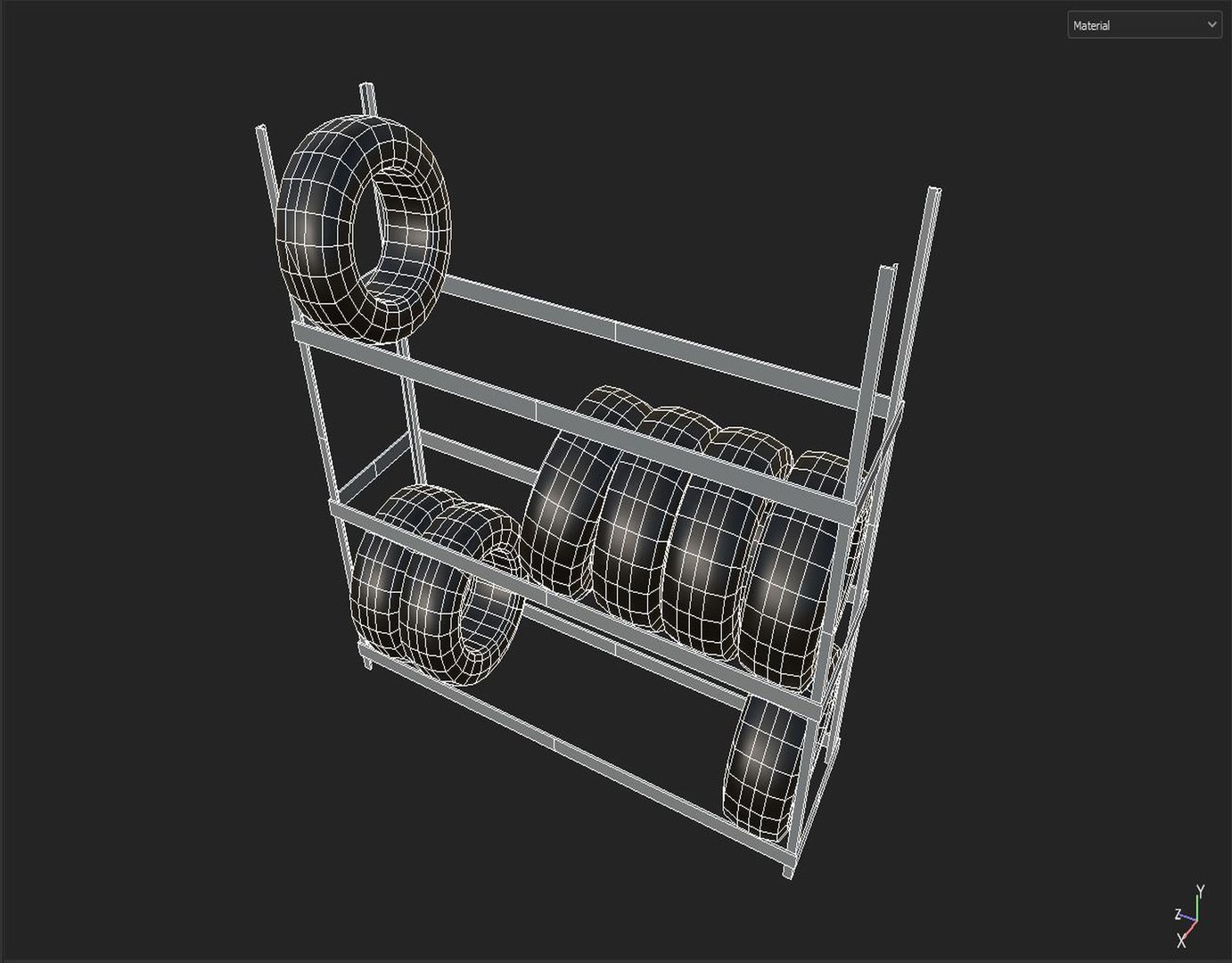 3D Tire Rack - TurboSquid 2397271