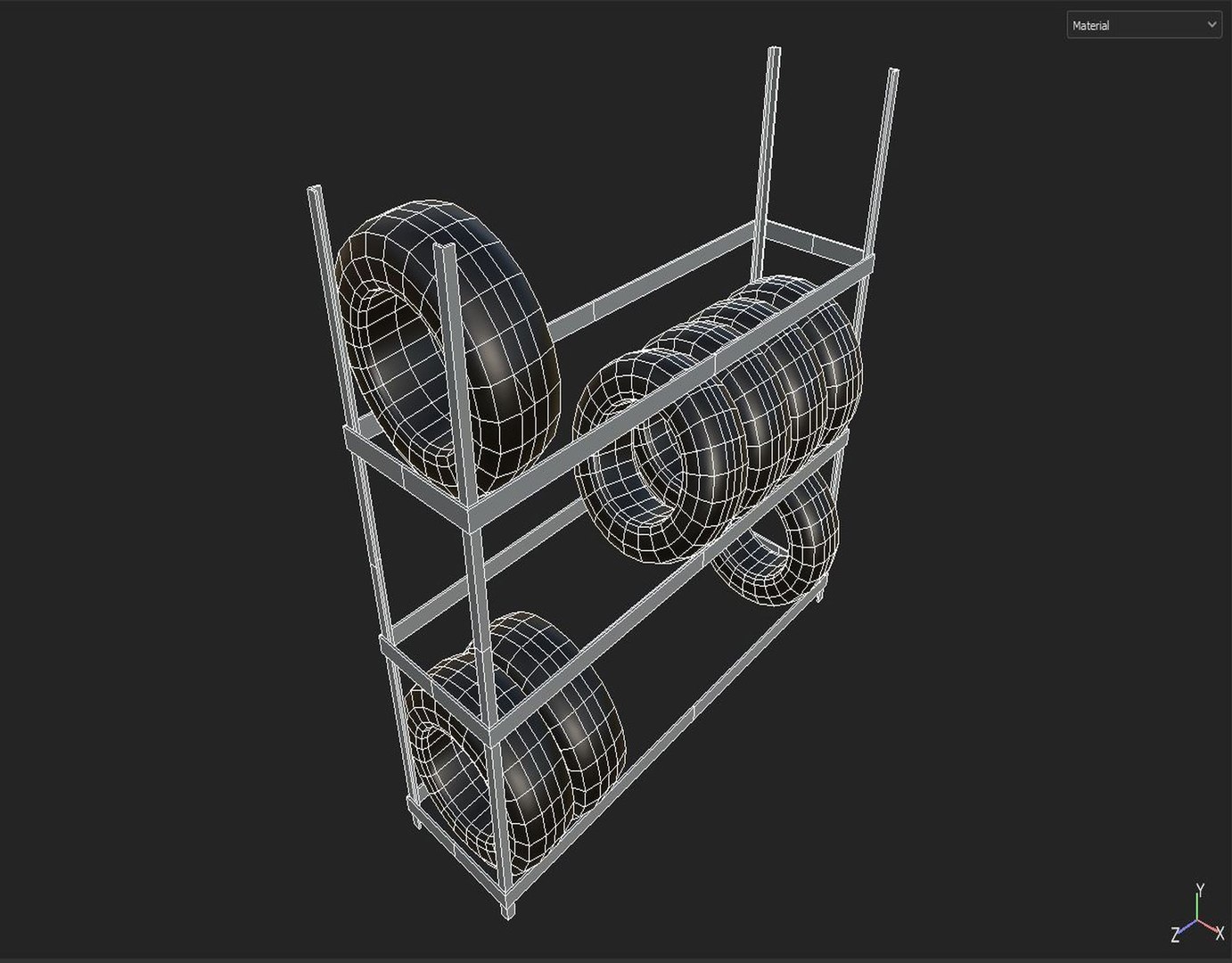 3D Tire Rack - TurboSquid 2397271