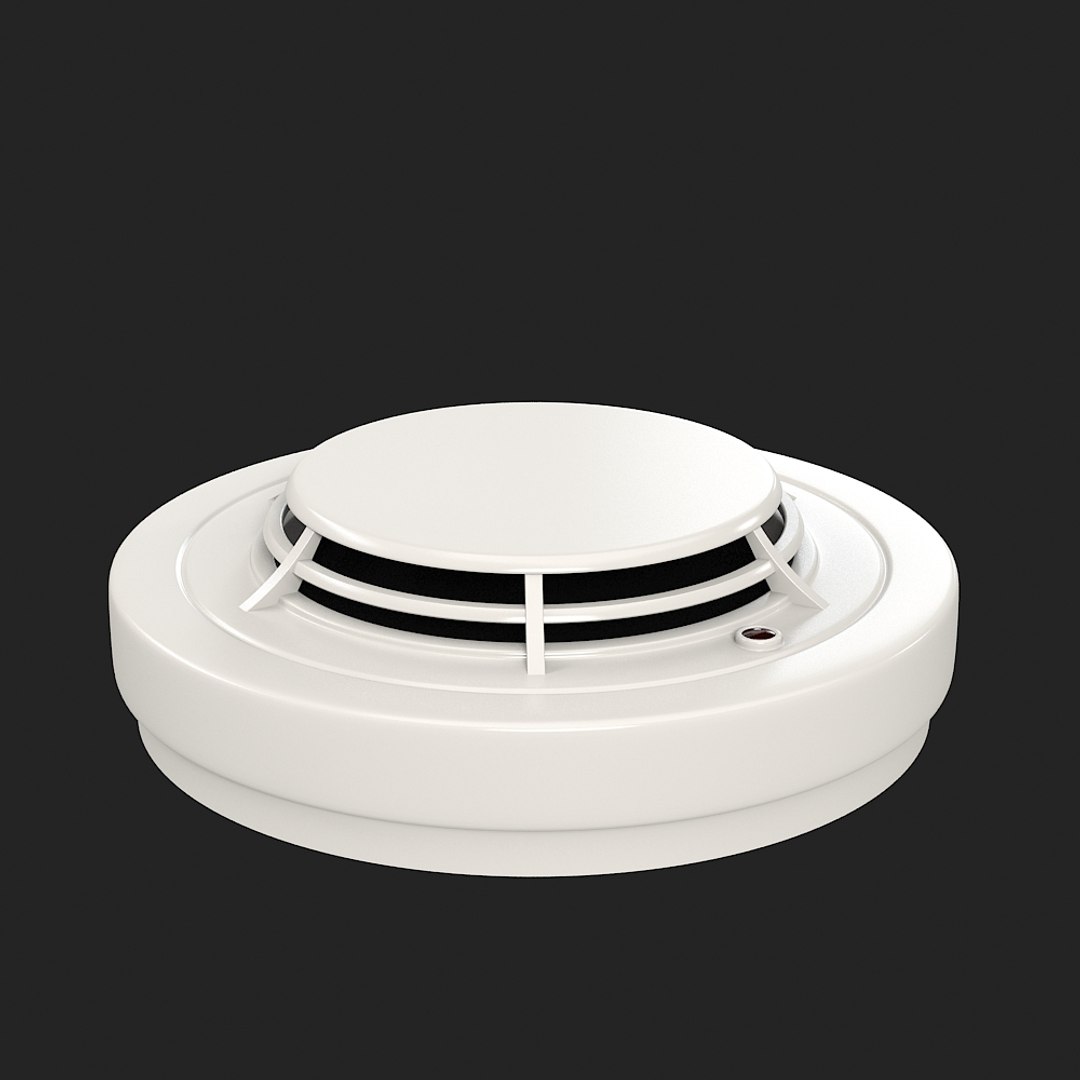 3d Smoke Detector Model
