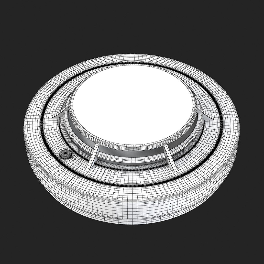 3d Smoke Detector Model