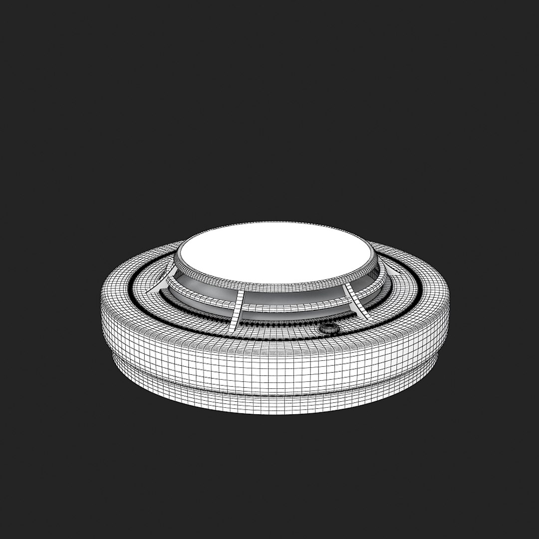 3d Smoke Detector Model
