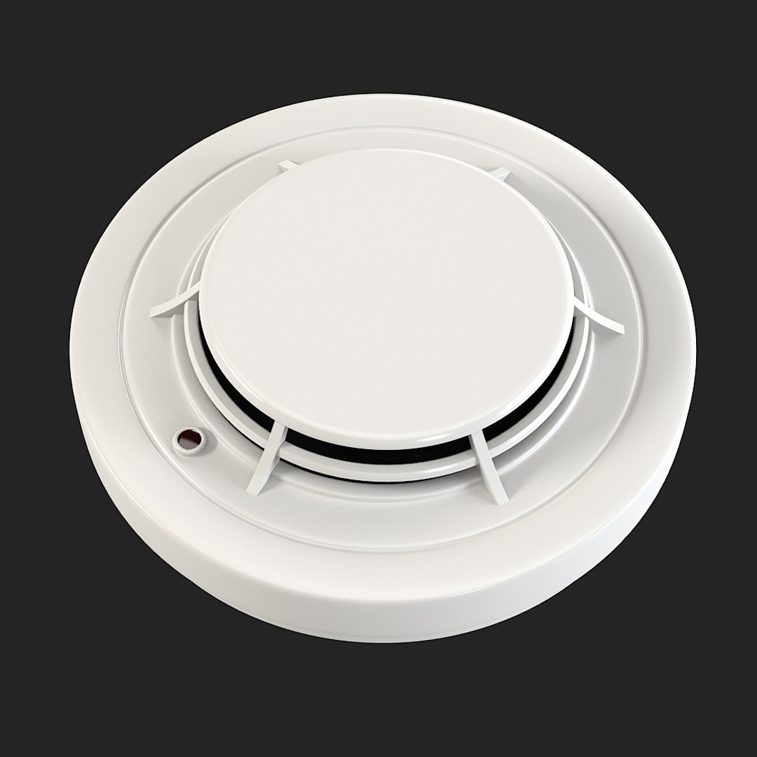 3d Smoke Detector Model