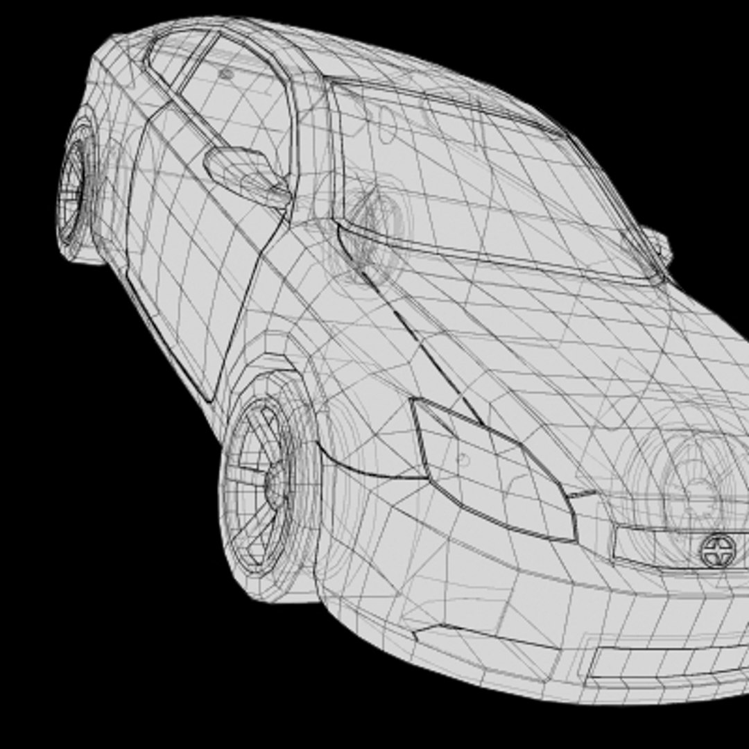3d 2007 scion tc car