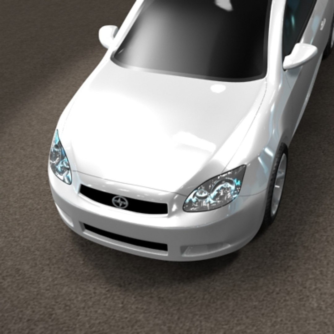 3d 2007 scion tc car