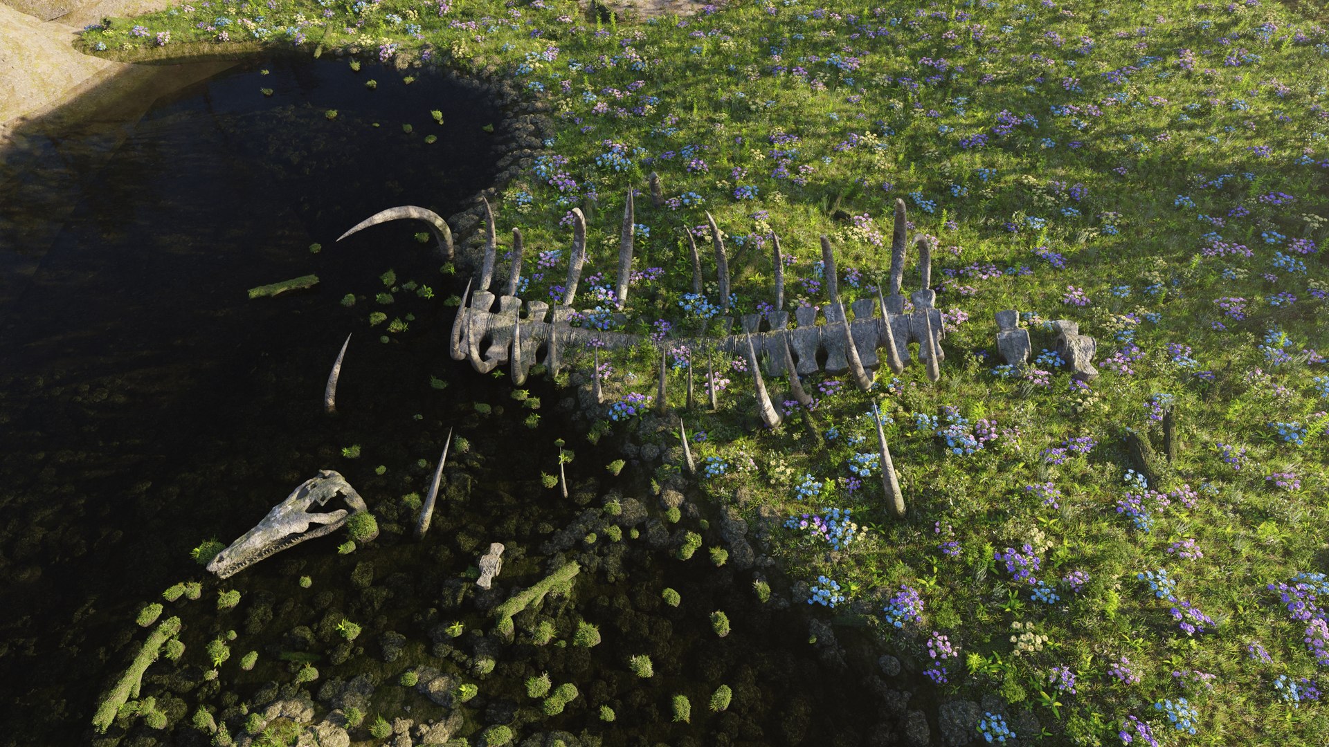 Skeleton Scene 3D Model - TurboSquid 1889491