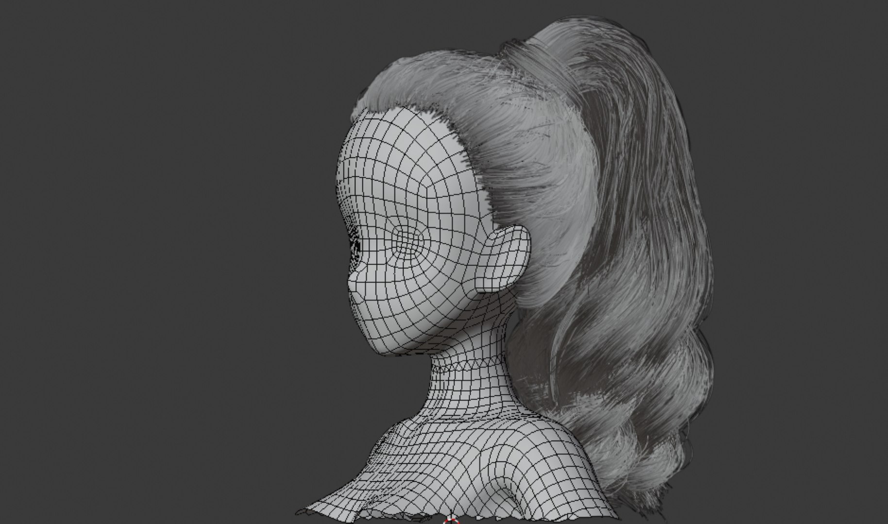 Free 3D Ponytail Hairstyle-blender Particles - TurboSquid 2094512